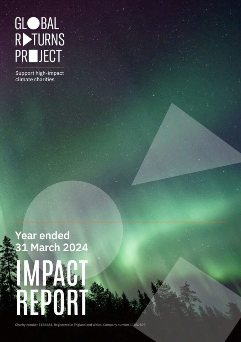 EXCLUSIVE IMPACT REPORTING • Global Returns Project